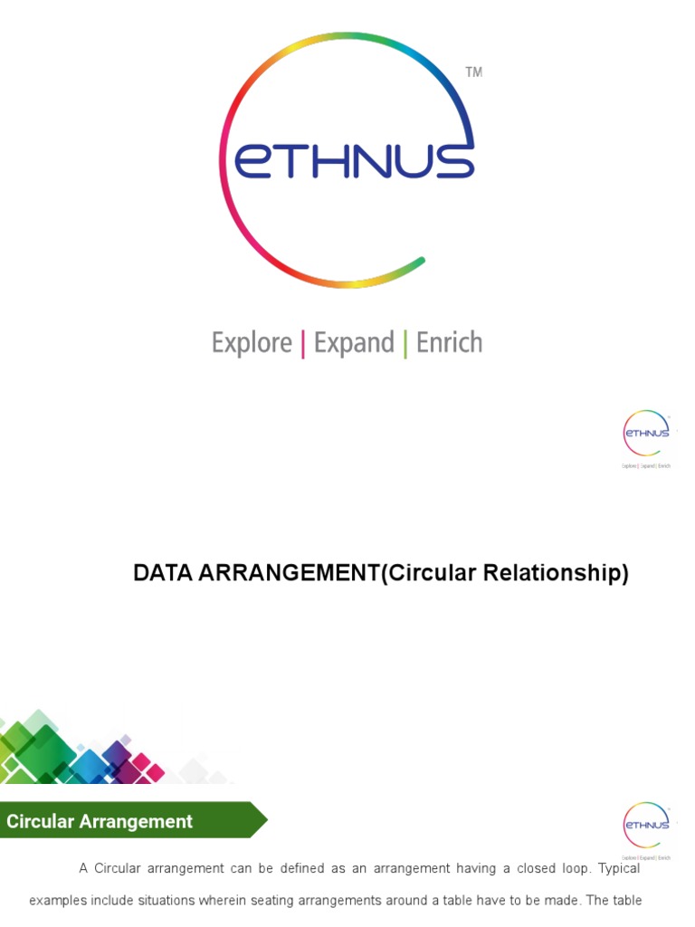 Circular Data Arrangement Guide | PDF