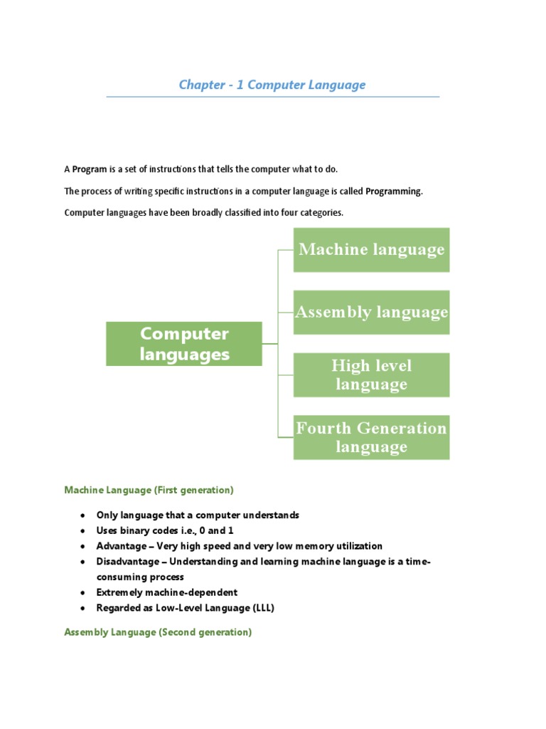 Chapter 1 Pdf Assembly Language Computer Program