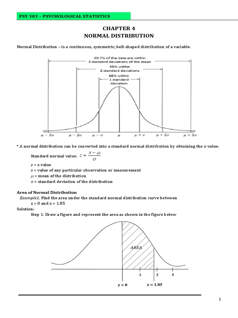 Chapter 4 PDF | PDF | Normal Distribution | Sampling (Statistics)