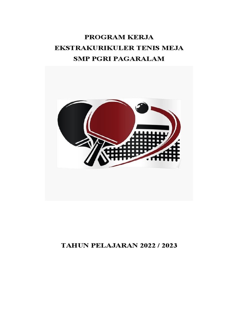 Program Kerja Ekstrakurikuler Tenis Meja | PDF