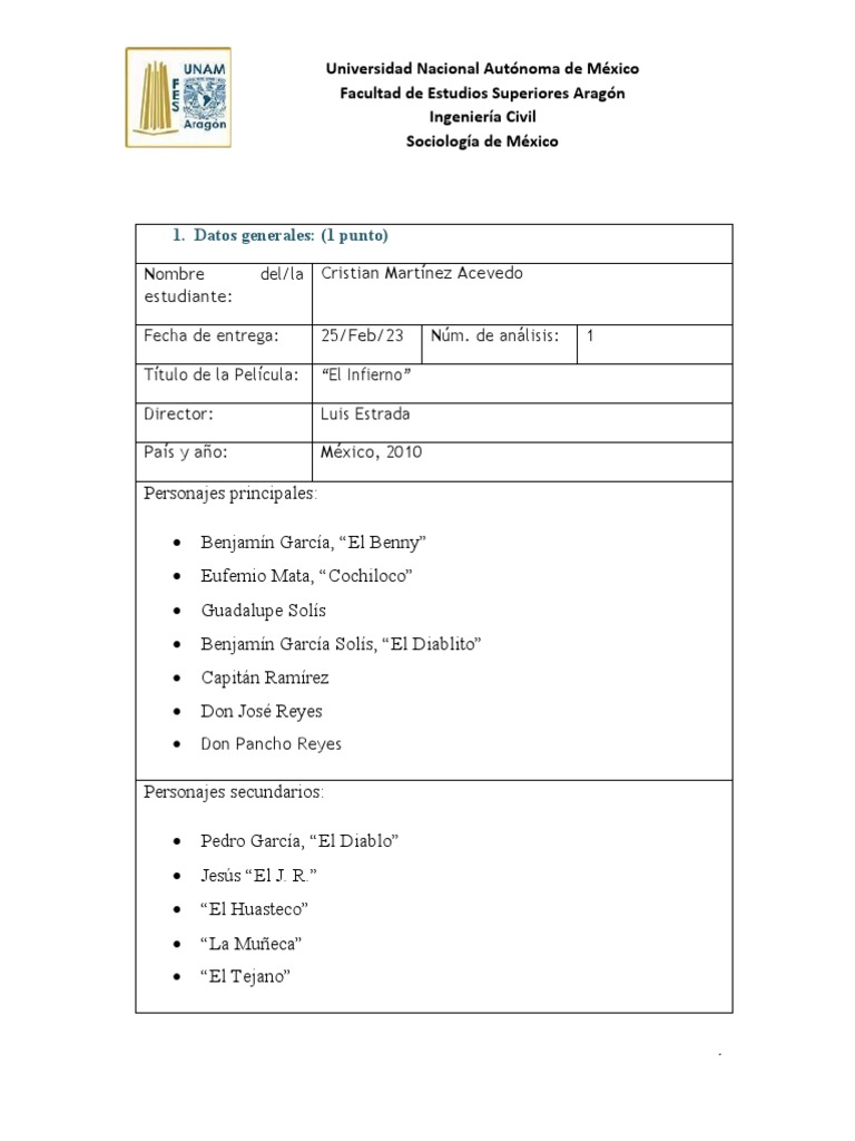 Analisis de Pelicula 1 | PDF