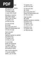 Letra Un Día A La Vez | PDF