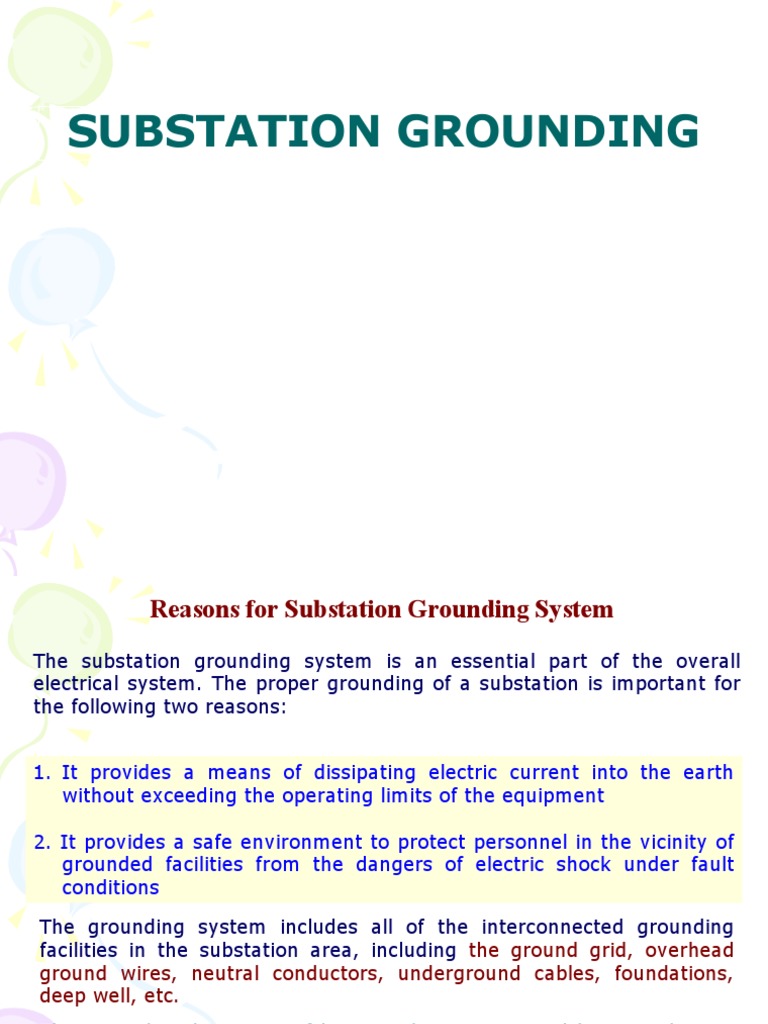 Lec # 04 Substation Grounding | Download Free PDF | Electrical ...