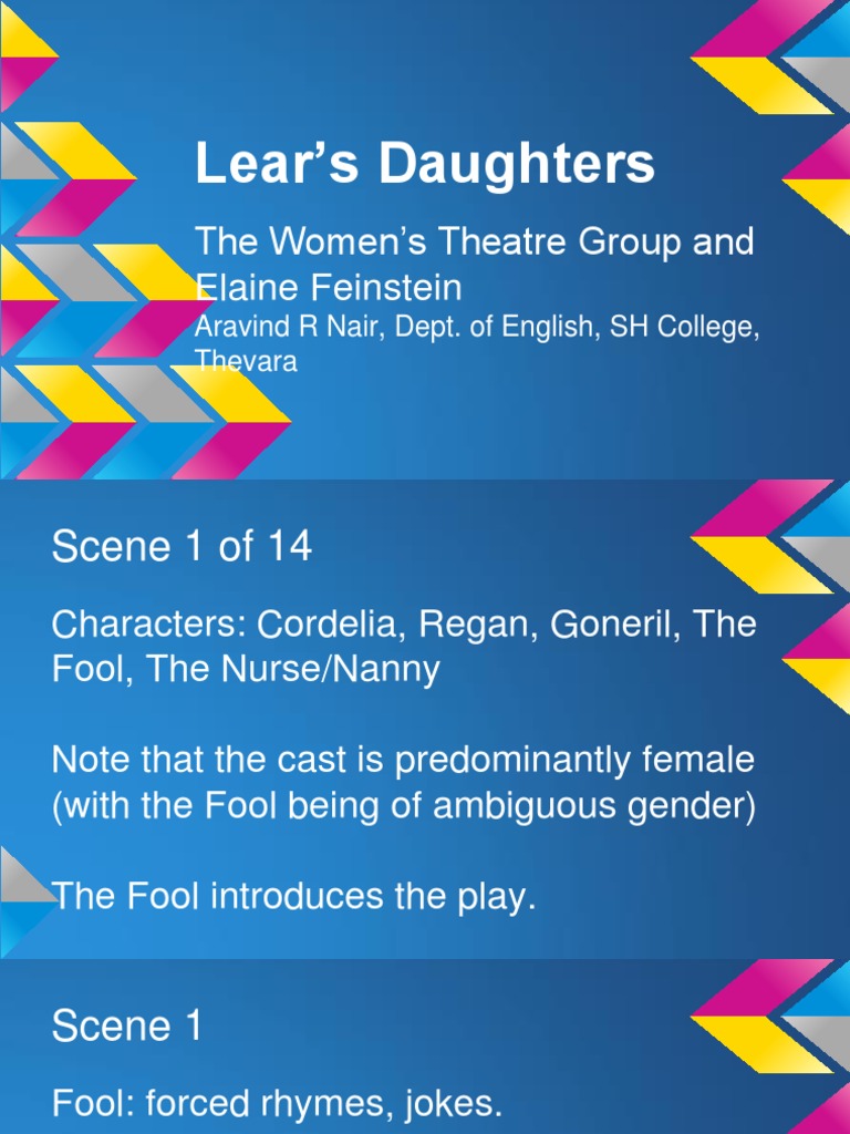 Lears Daughters Scenes Summary | PDF | King Lear