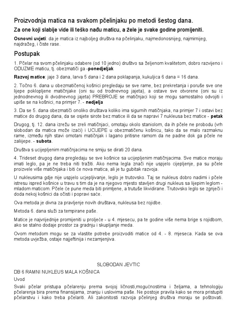 Matice Sestidan | PDF