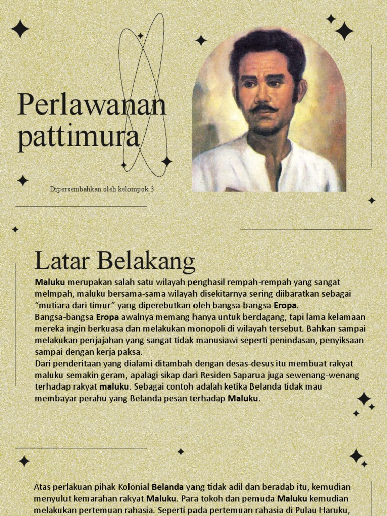 Perlawanan Pattimura melawan Penjajahan Belanda | PDF
