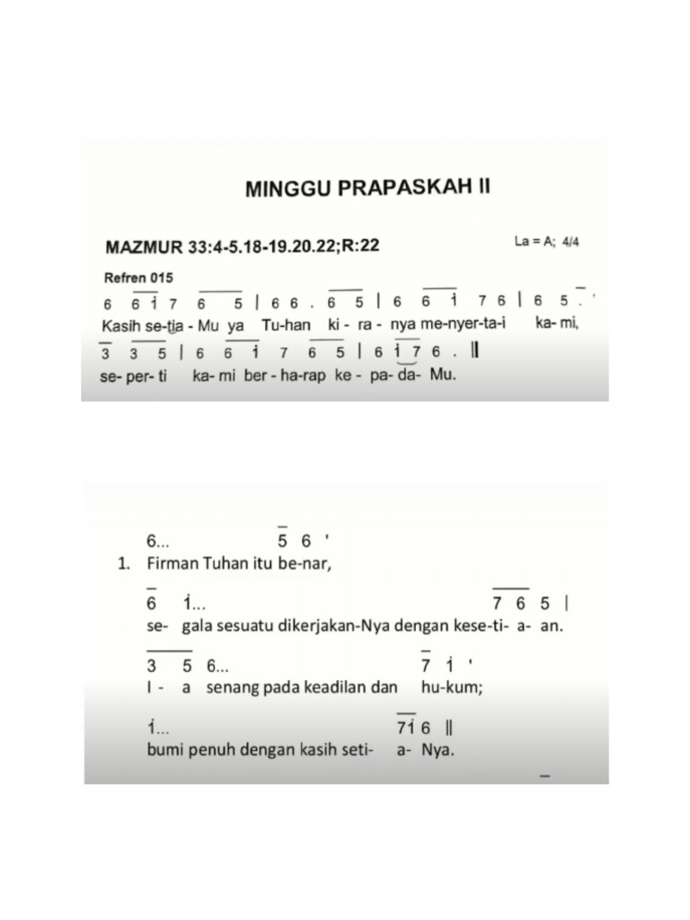Mazmur 5 Maret | PDF
