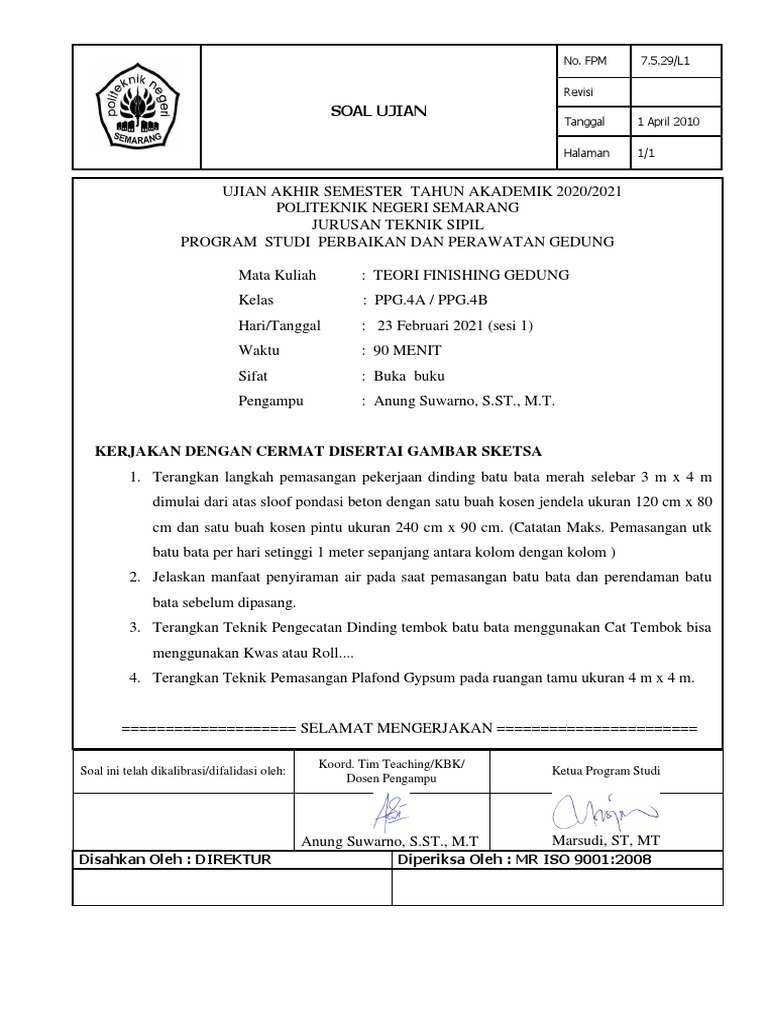 Finishing Bangunan Gedung - PPG 4 PDF | PDF