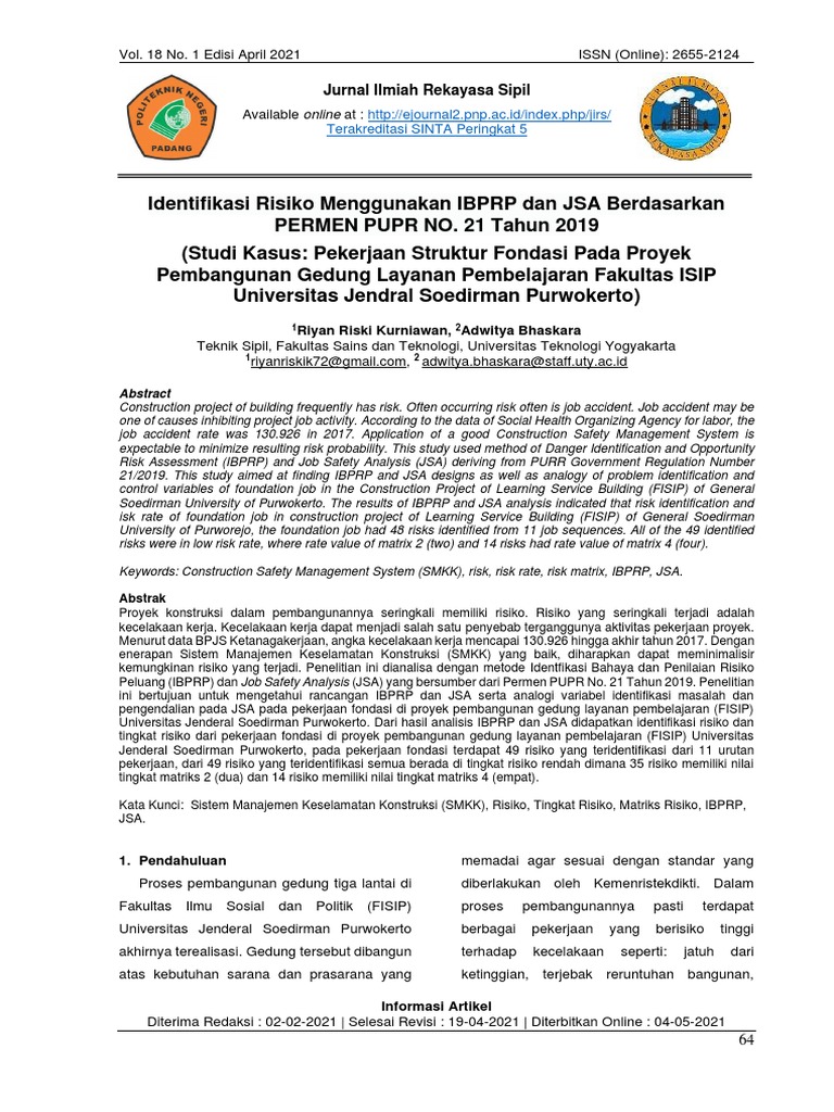 485-Article Text-1782-1-10-20210504 PDF | PDF | Risk | Safety