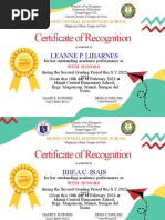 Certificate of Recognition - Template | PDF | Philippines | Government