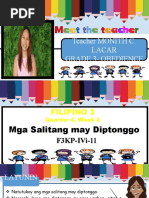 10 Halimbawa NG Diptonggo | PDF