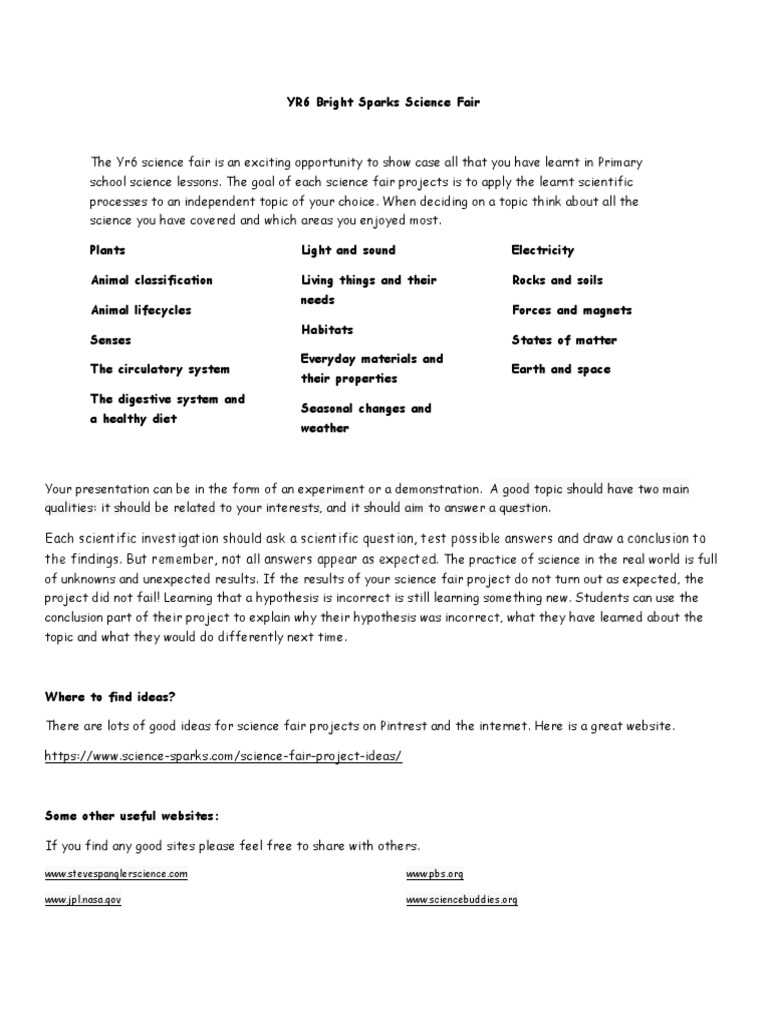 Thinking Scientifically: Preparing Young Minds for the Yr6 Bright ...