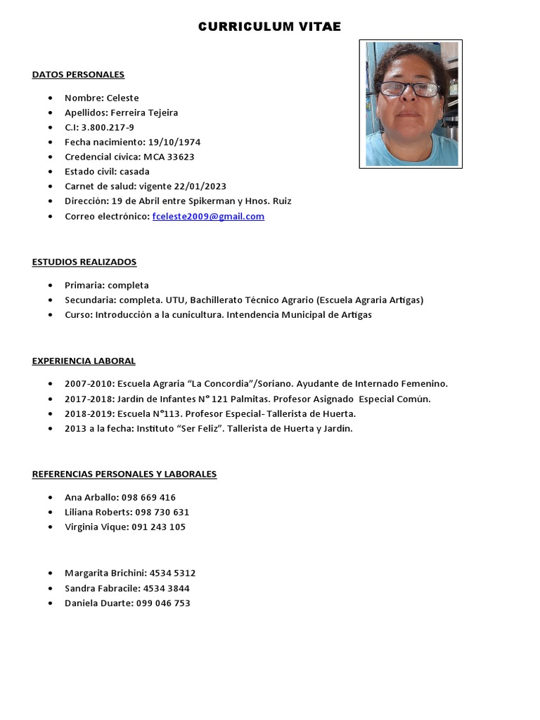 Curriculum Vita1 | PDF