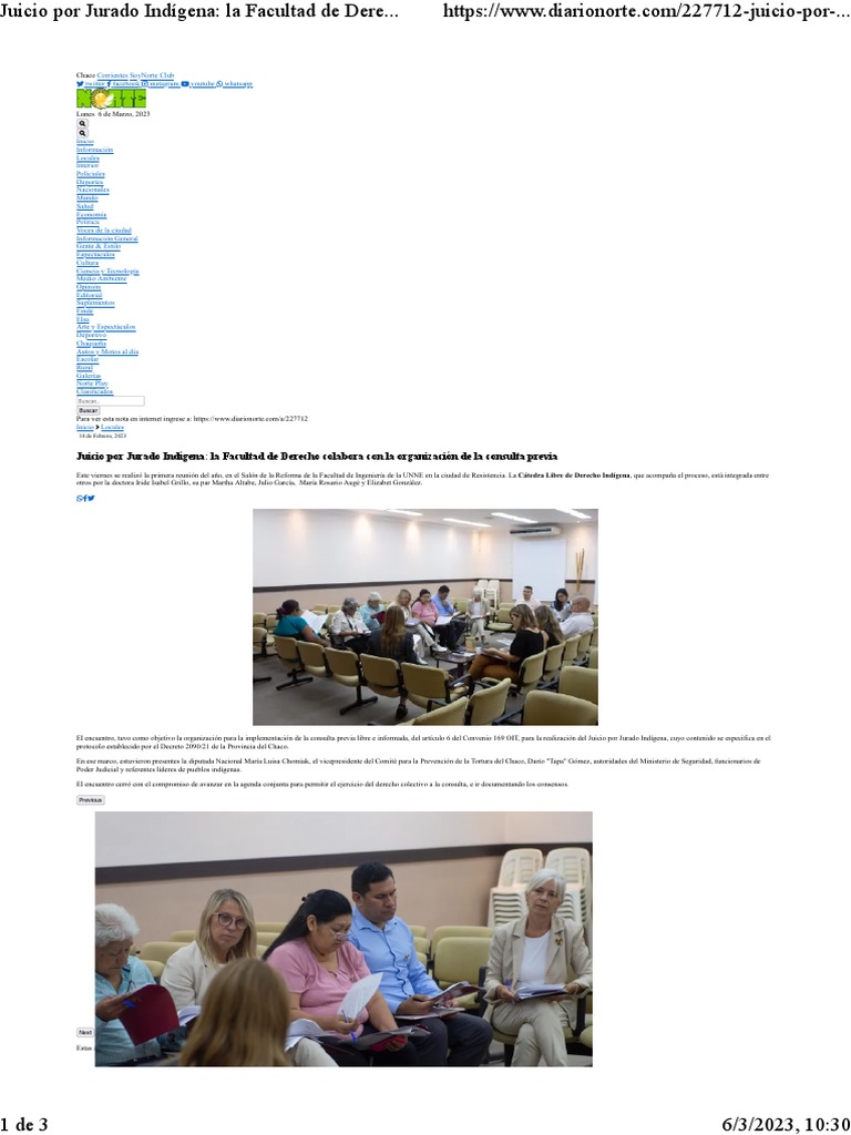 Juicio Por Jurado Indígena La Facultad de Derecho Colabora Con La ...