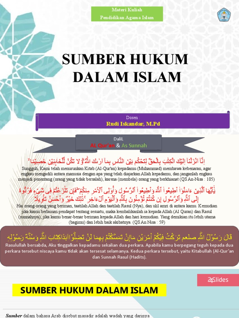 Dua Perkara Penting dalam Hukum Islam | PDF