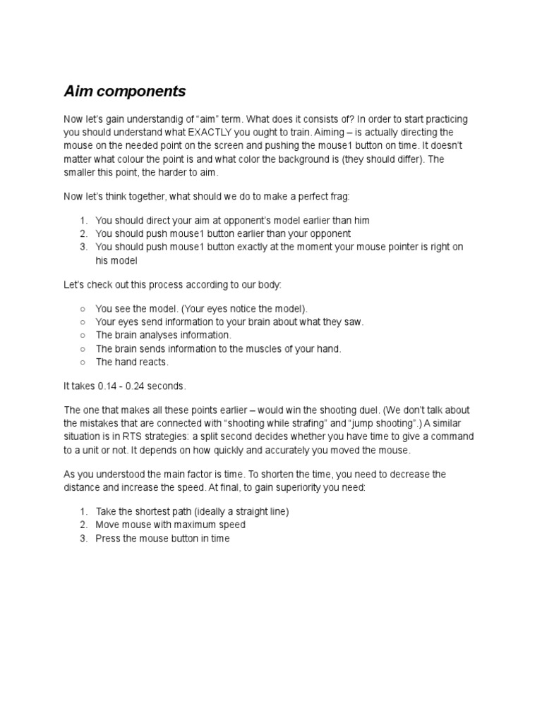 Aim400kg Help and Tips Best in The World | PDF