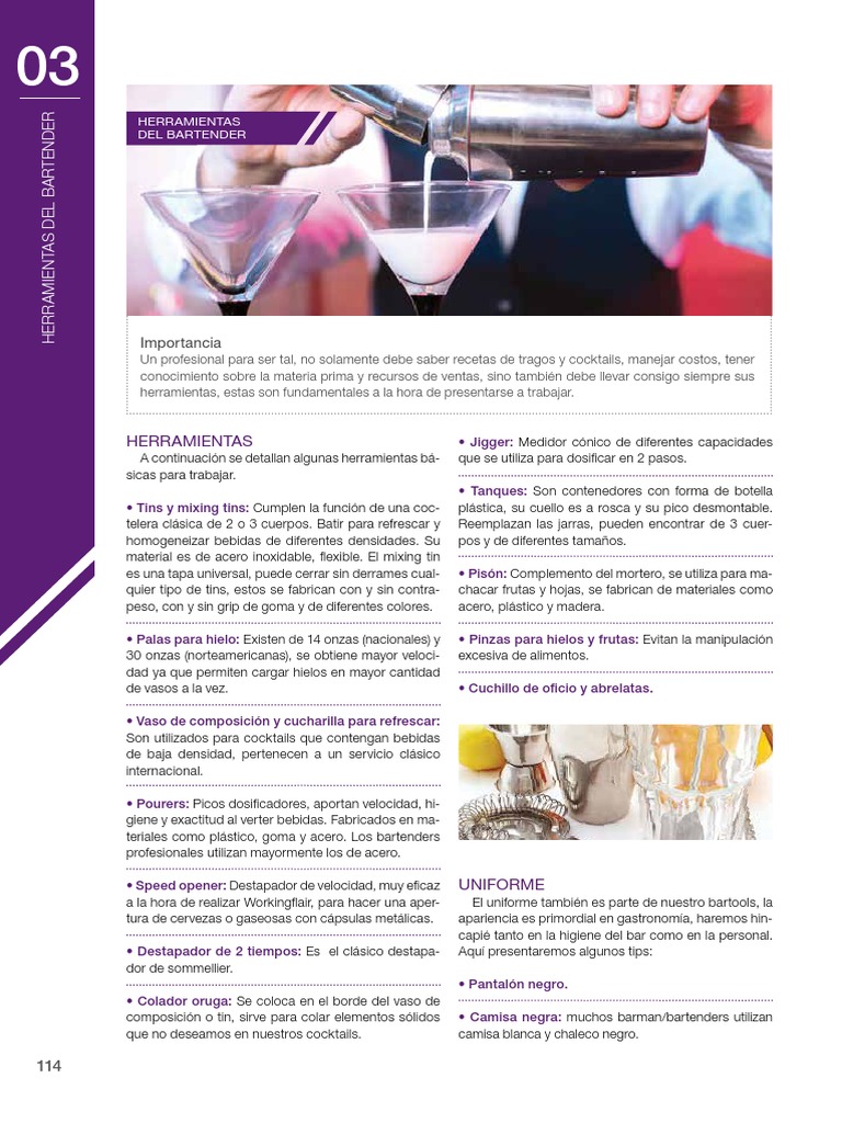 PDF Material Cocteleria para Homologacion | PDF | Ron | Bebida