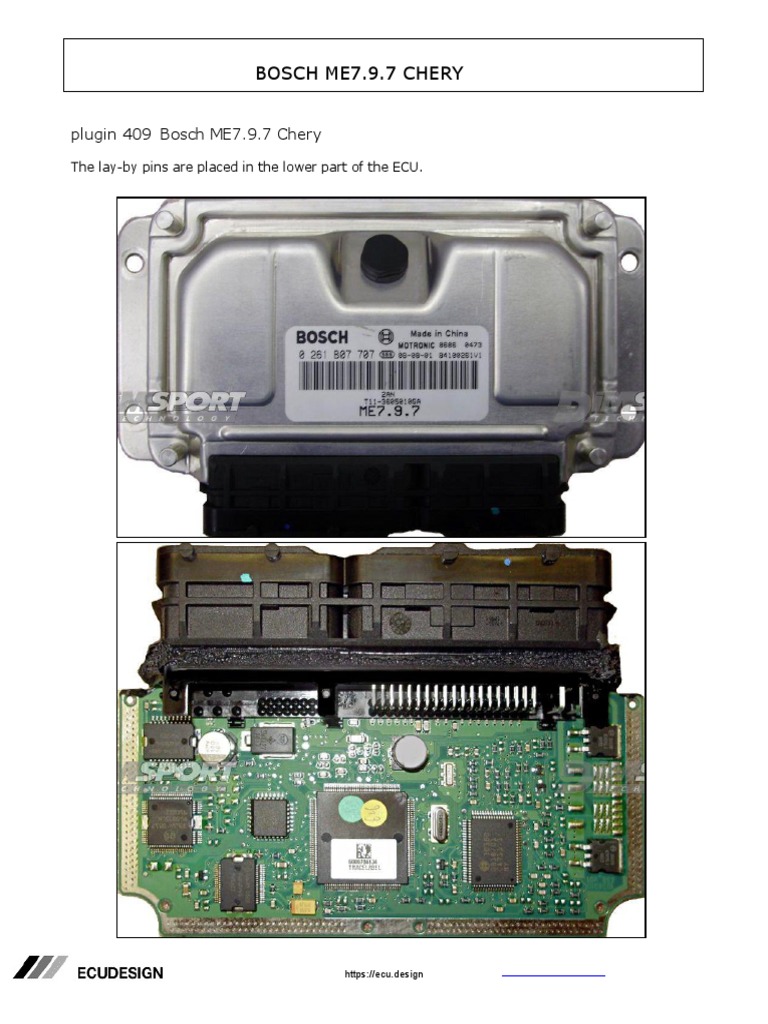 Bosch ME7.9.7 Chery ECU Pinout Guide | PDF