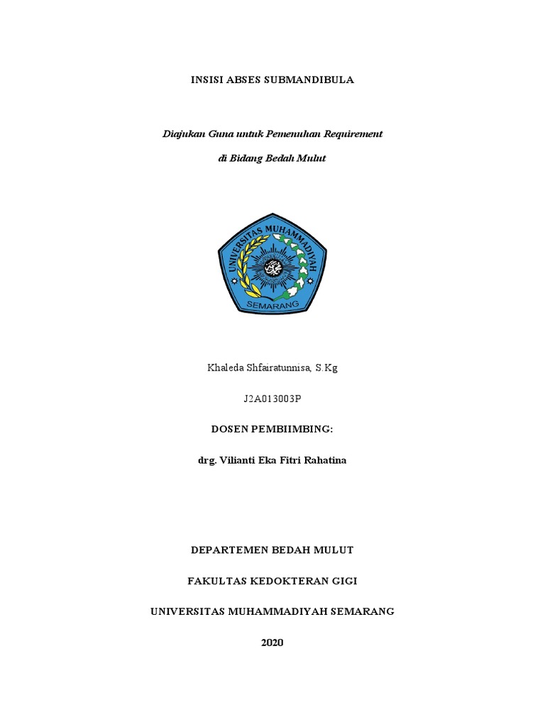 Penatalaksanaan Abses Submandibula | PDF