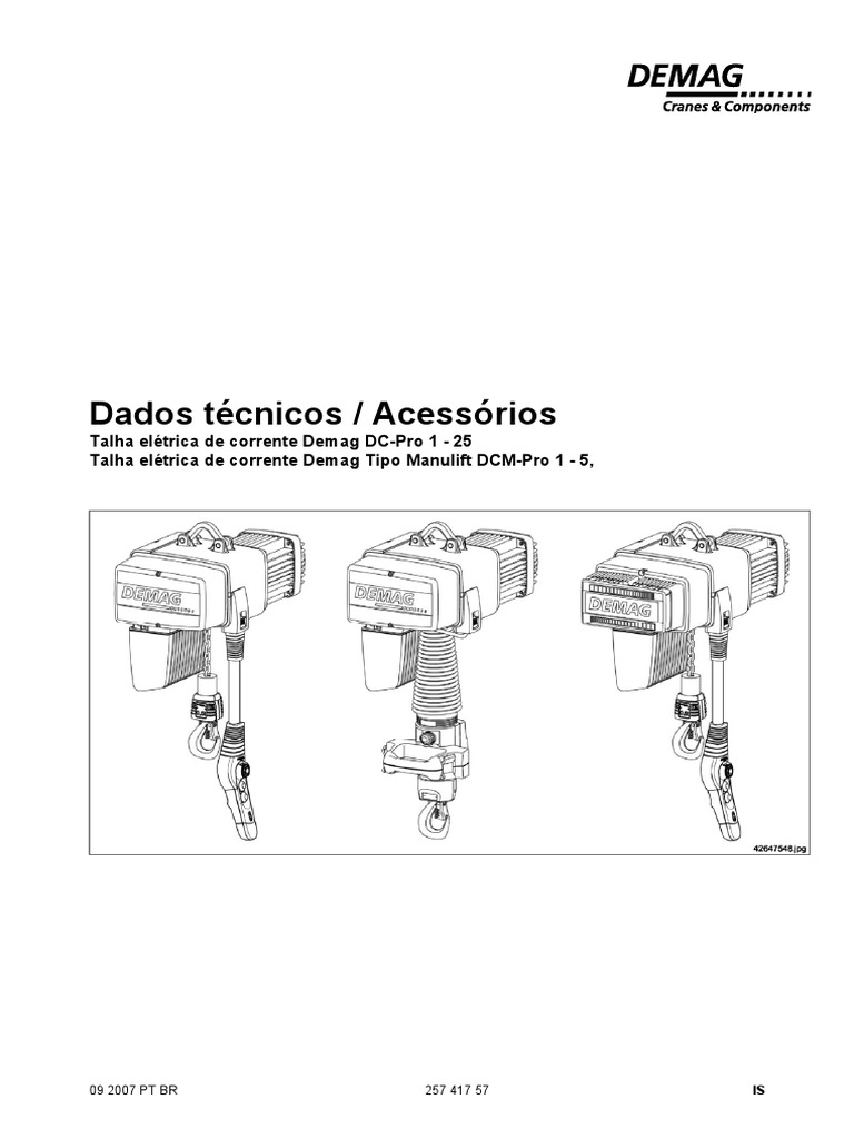Critérios de seleção e especificações técnicas para talhas elétricas ...