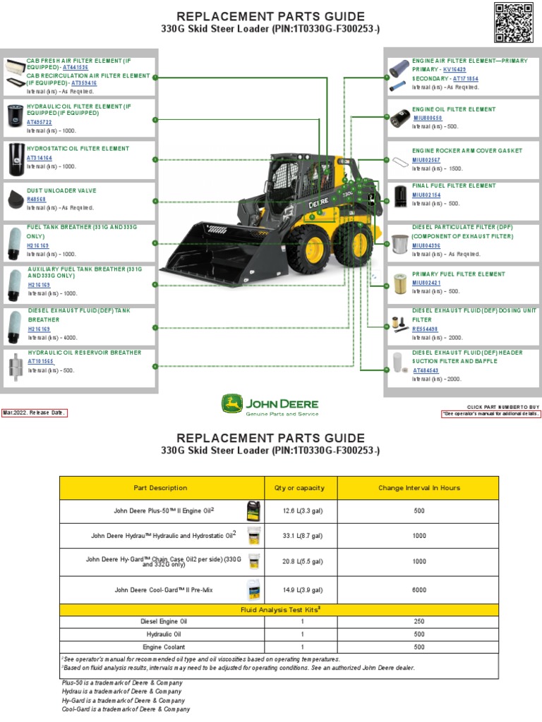 330G PIN 1T0330G F300253 Replacement Parts Guide | PDF | Motor Oil ...
