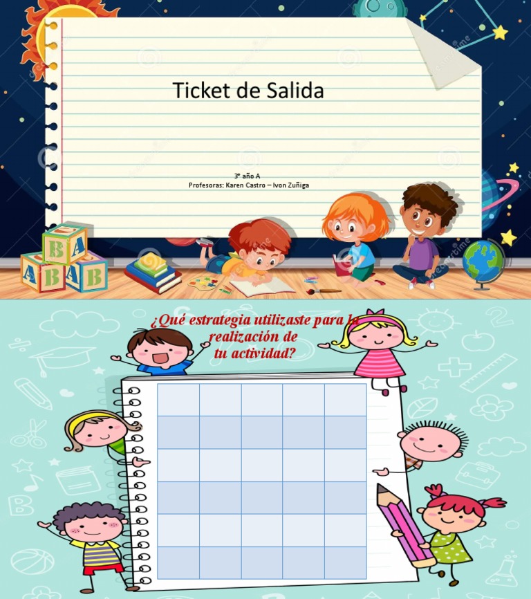 TICKET DE SALIDA METACOGNICIÓN | PDF