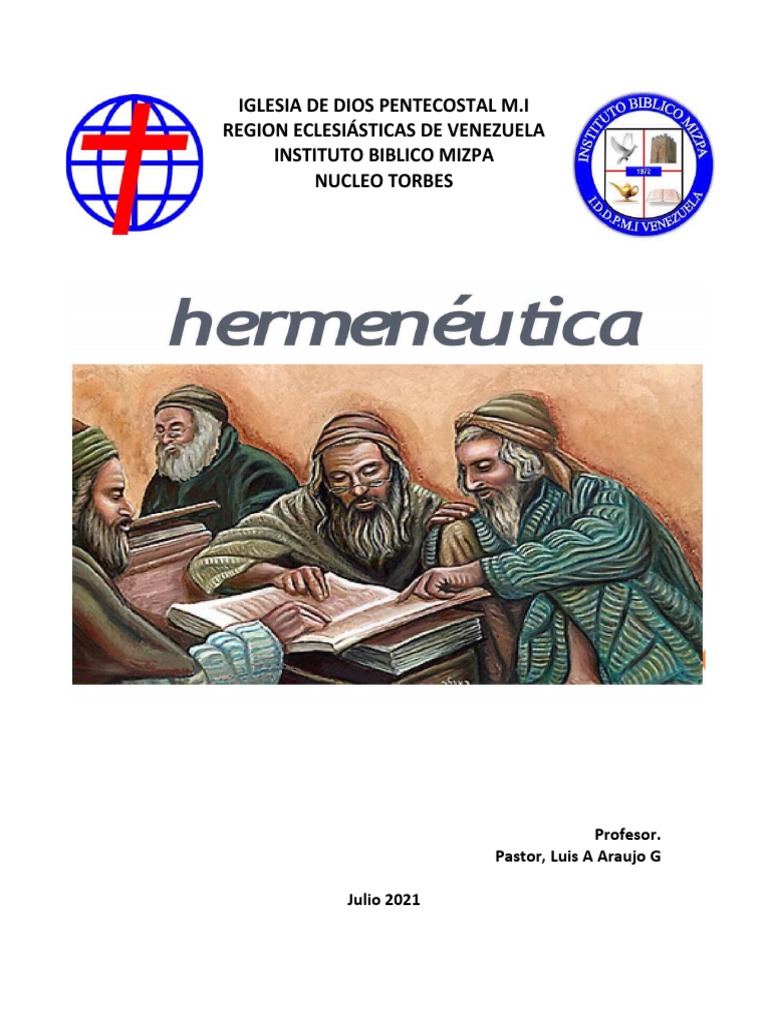 HERMENEUTICA BIBLICA Pastor Luis A | PDF | Biblia | Hermenéutica
