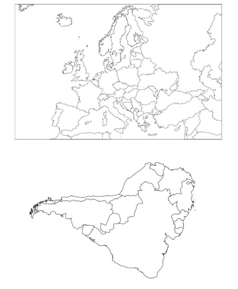 Mapa Politico America Del Sur y Europa | PDF