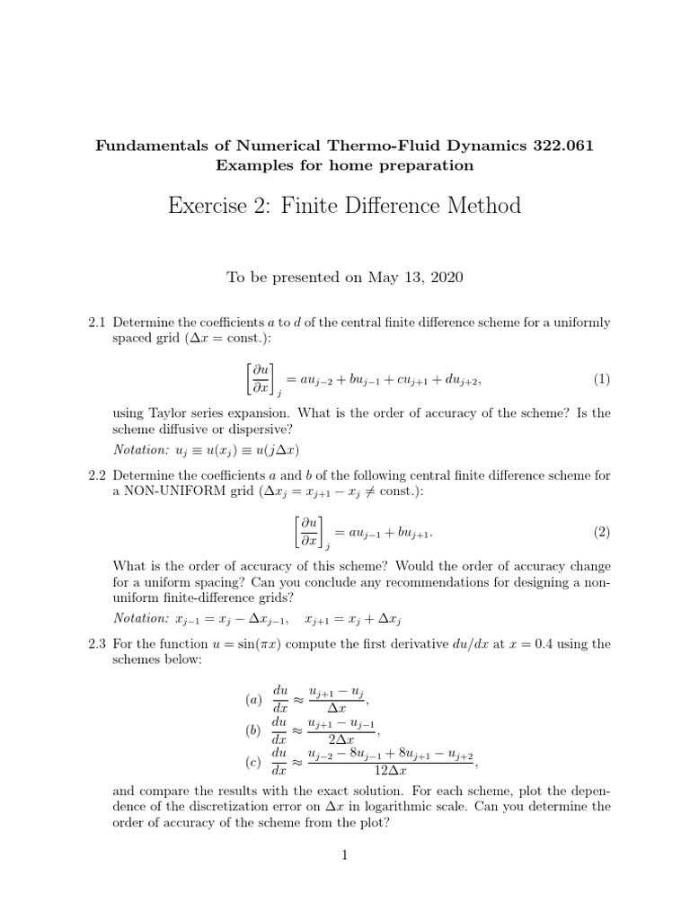 Examples2 PDF | Download Free PDF | Finite Difference | Numerical Analysis