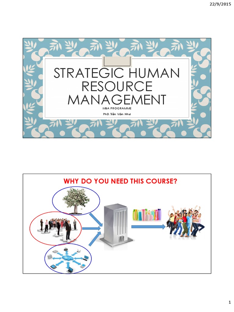 Hrm Slides Part 1 Pdf Human Resource Management Strategic Management