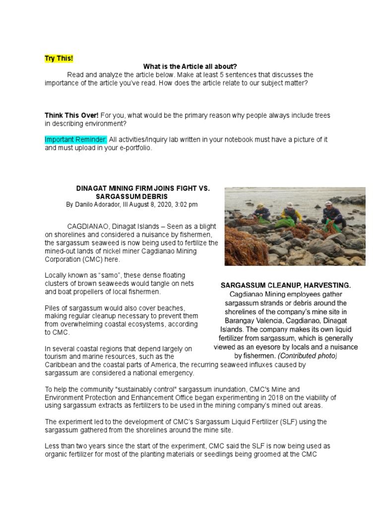 Article Essay Writing About Environmental and Conservation Sciences ...