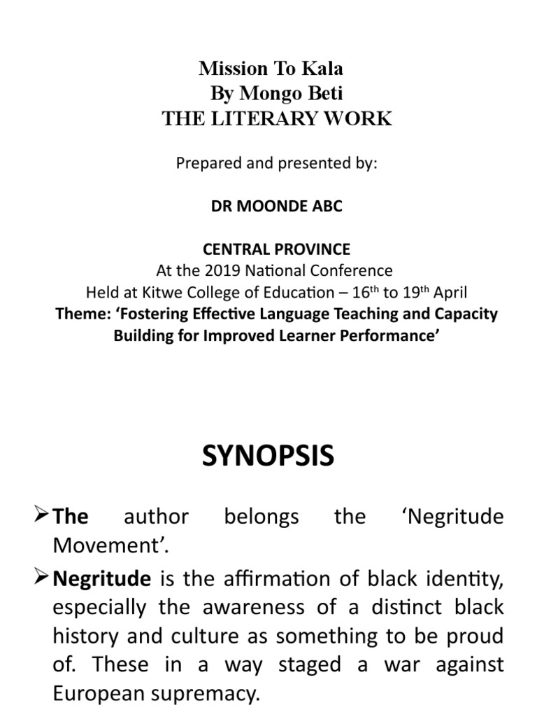 Mission To Kala Presentation (2) - 1 | PDF