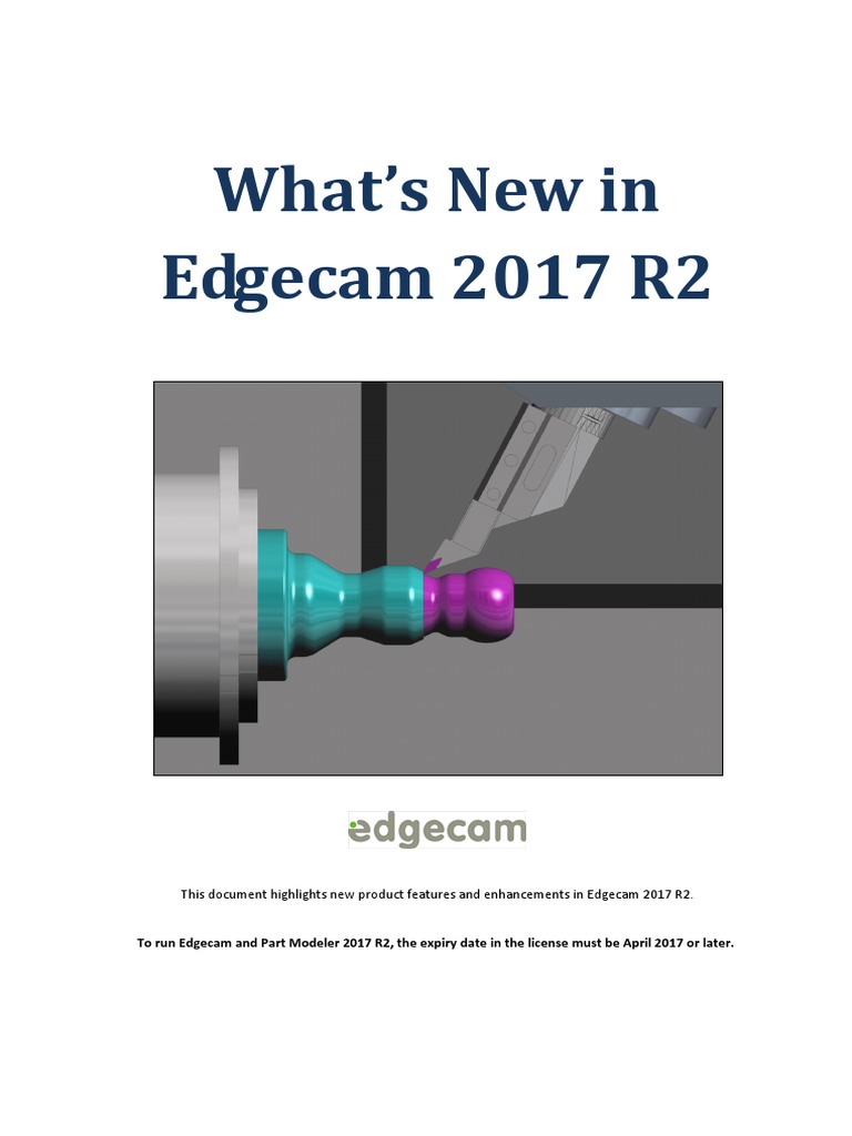 EC2017 R2 WhatsNew PDF | PDF | Machine Tool | Menu (Computing)