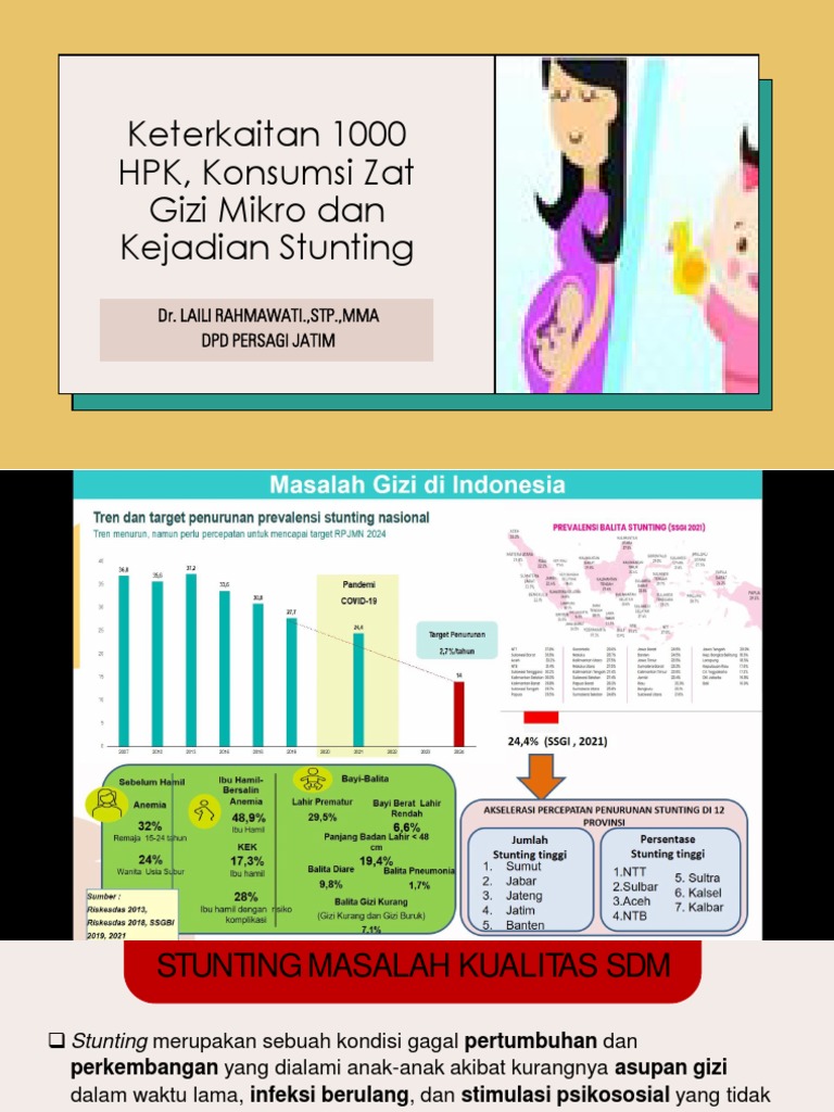 Keterkaitan 1000 HPK, Konsumsi Zat Gizi Mikro-1 | PDF