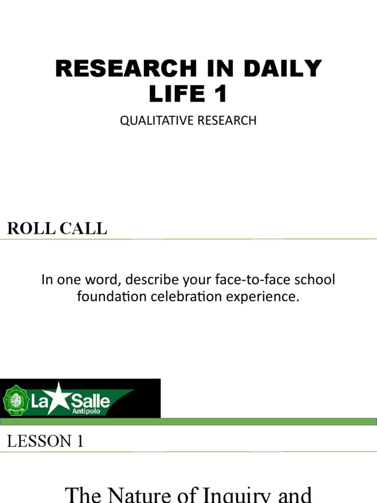 PRACTICAL RESEARCH 1 - Lesson 1 | PDF | Inquiry | Knowledge