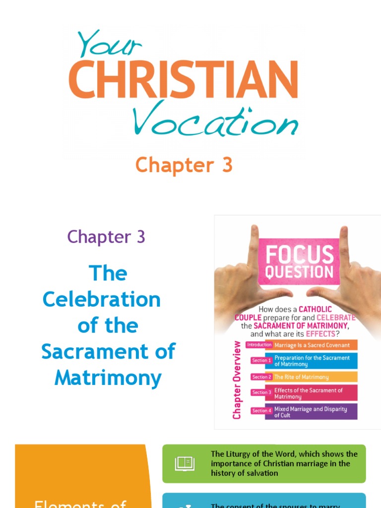 Vocations CH3 3 | PDF | Marriage | Sacraments