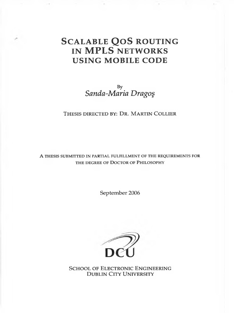 Scalable Qos Routing In Mpls Networks Using Mobile Code Pdf Networking Multiprotocol Label 5785