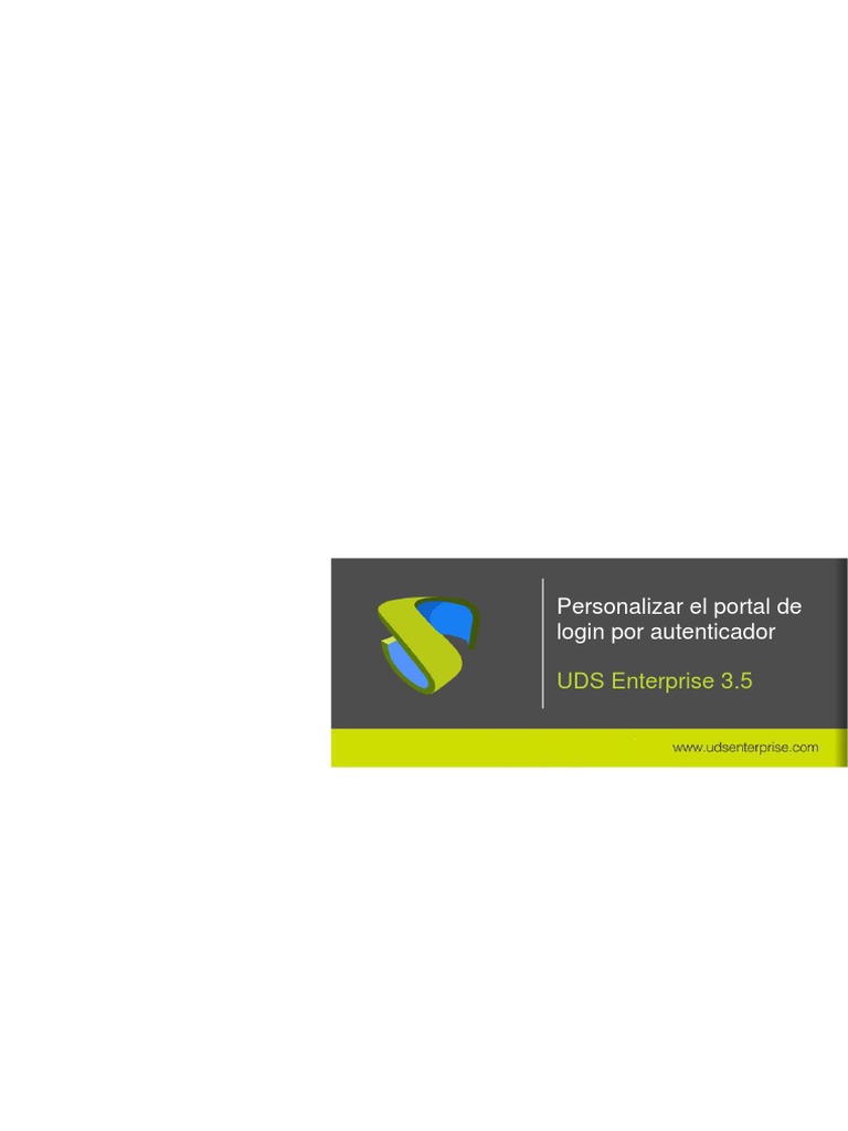 Personalizar Portal de Login de Uds Enterprise Por Autenticador | PDF ...