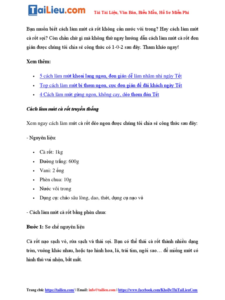 2023011714414563c65139b33b5 - Cach Lam Mut Ca Rot | PDF