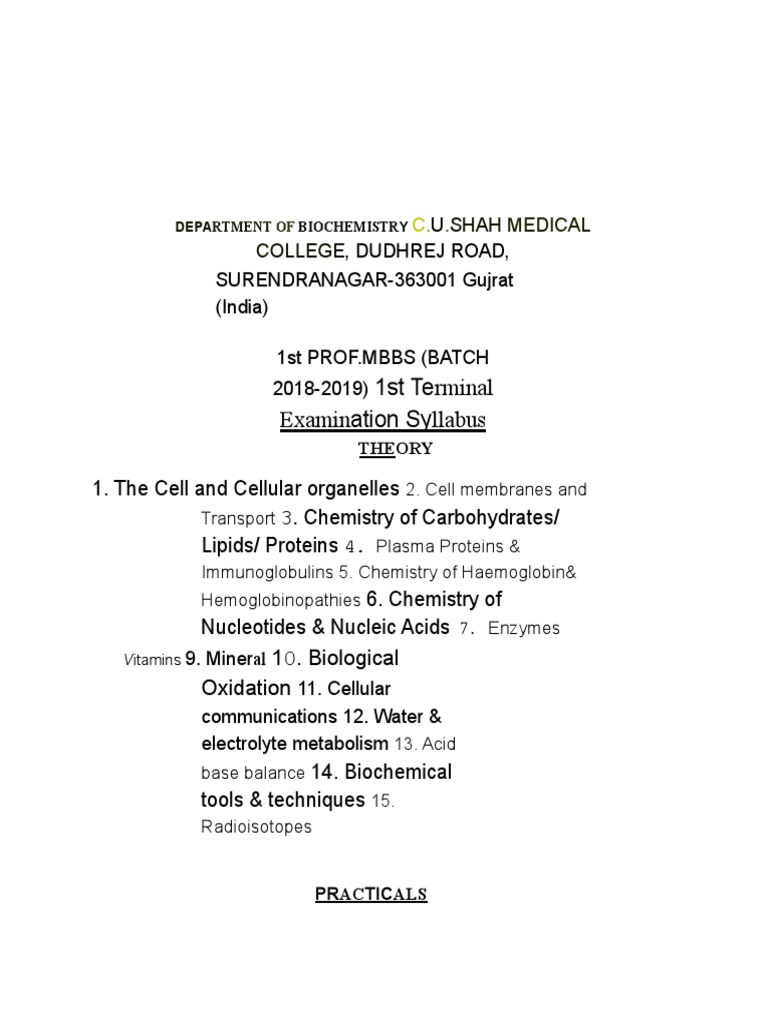 1st TERMINAL EXAM SYLLABUS | PDF | Self-Improvement | Wellness