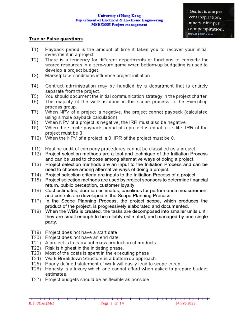 KFC 10 Tutorial 2023 0214 PDF | PDF | Internal Rate Of Return | Net ...