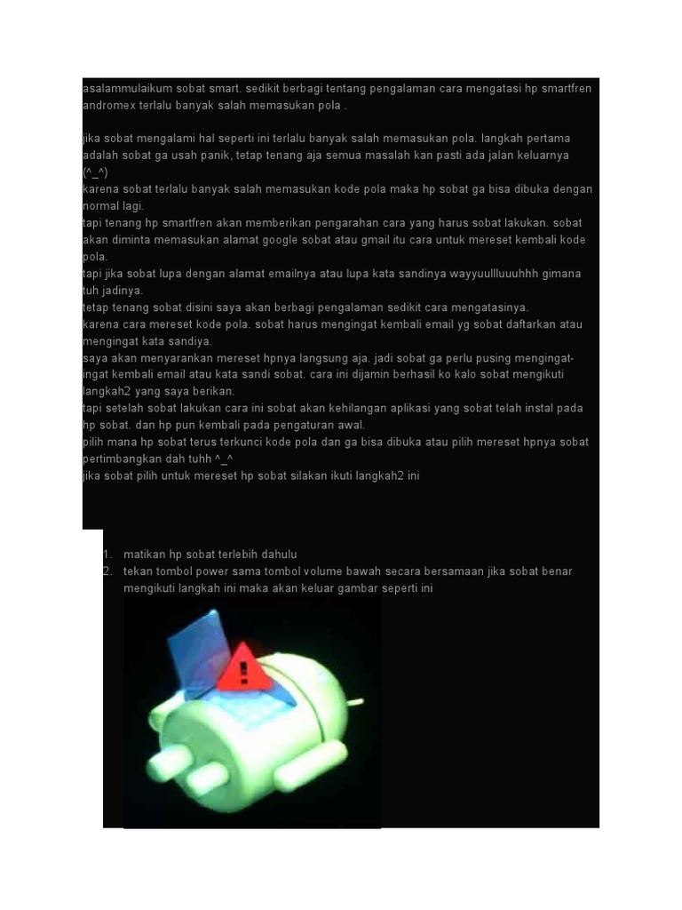 Cara Mereset Hp Androidx Pdf