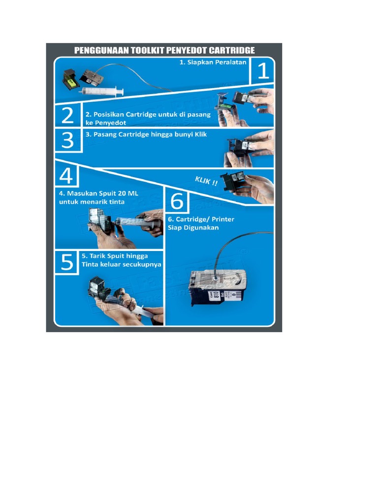 Cara Menggunakan Alat Toolkit Penyedot Catridge Printer HP Dan Canon ...