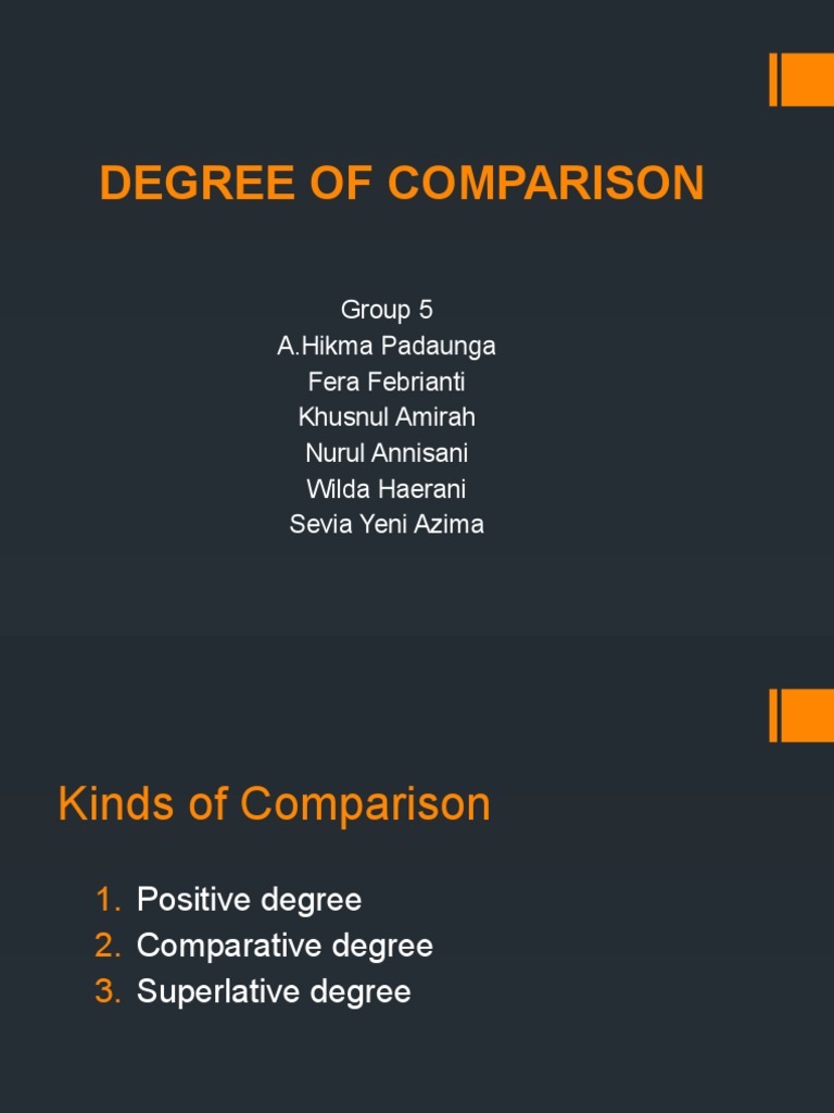 Degree of Comparison | PDF