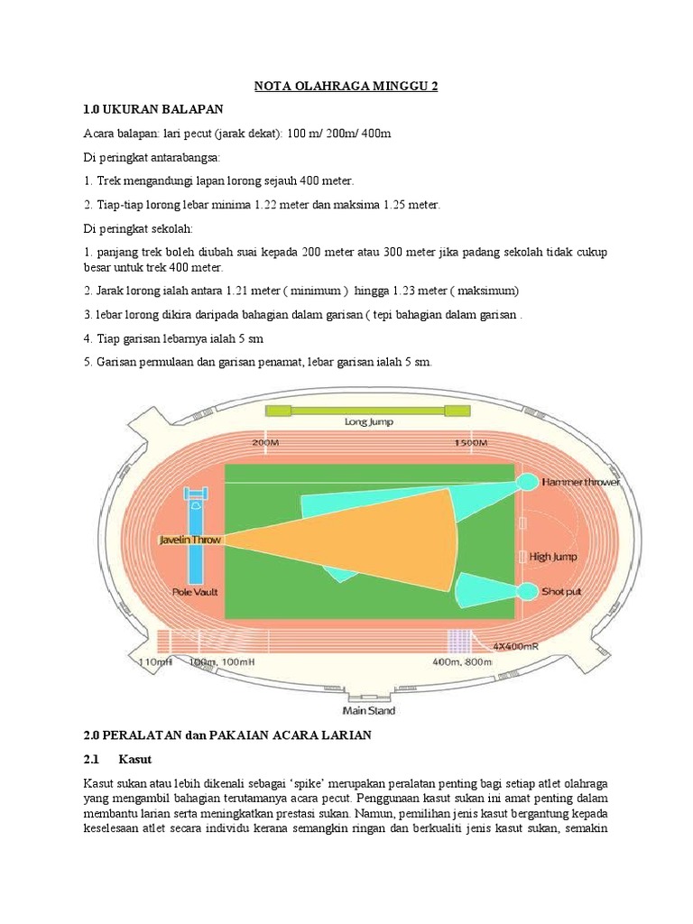Nota Olahraga MINGGU 2 | PDF