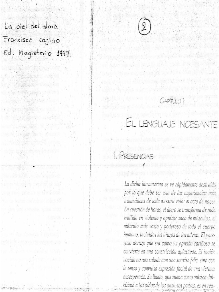 El Lenguaje Incesante | PDF