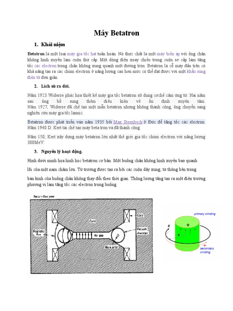 Máy Betatron | PDF