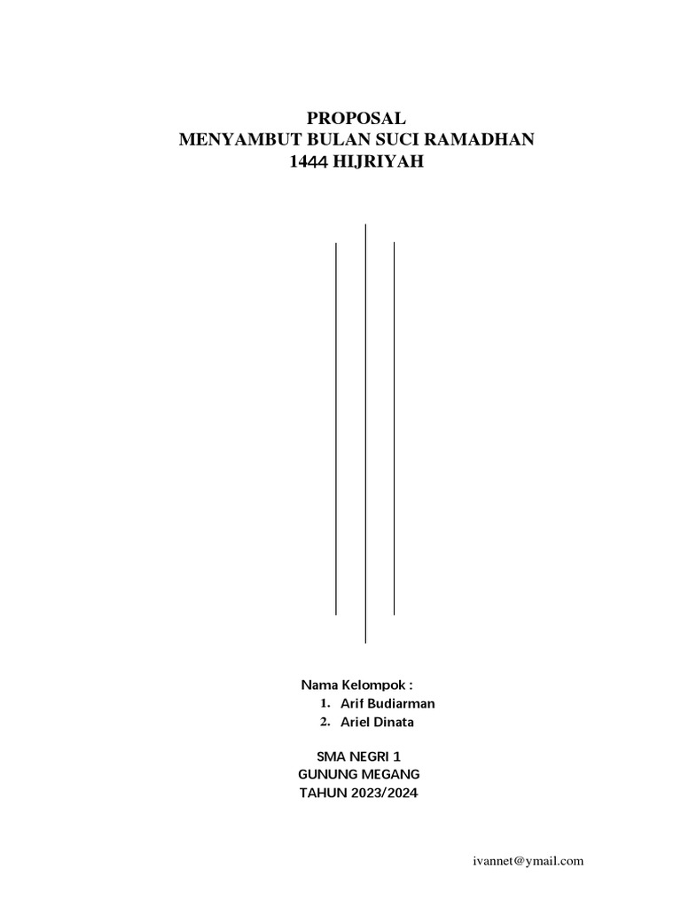 Proposal Menyambut Bulan Suci Ramadhan | PDF