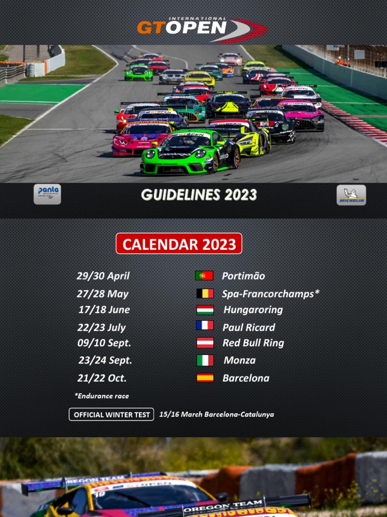International GT Open 2023 Guidelines | PDF | Motorsport | Auto Racing