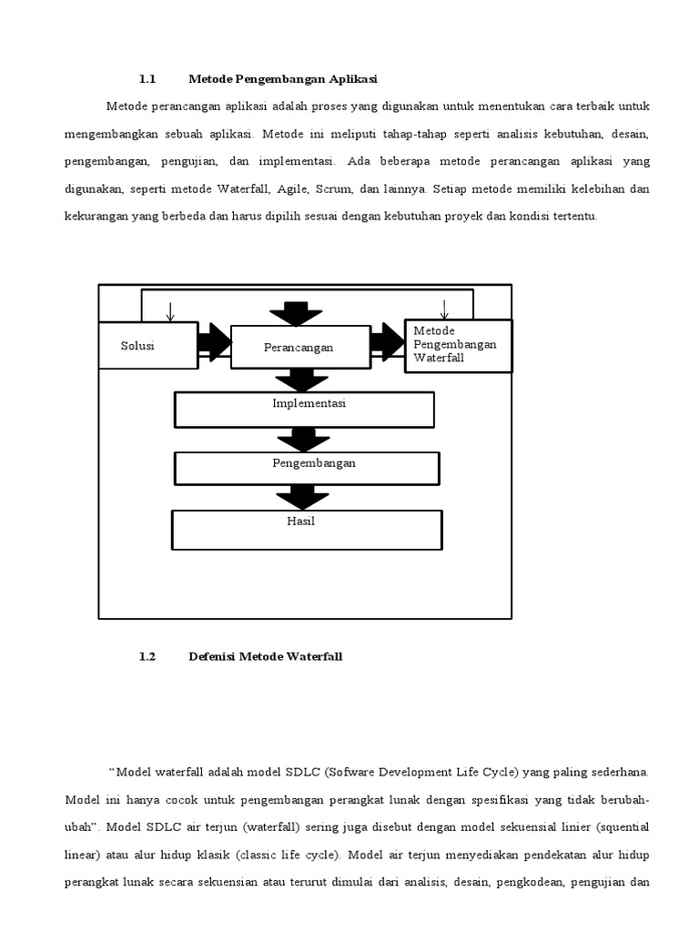 Metode Waterfall untuk Aplikasi | PDF | Seni | Komputer